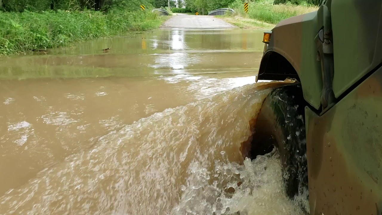 Humvee fording June 2019 - YouTube