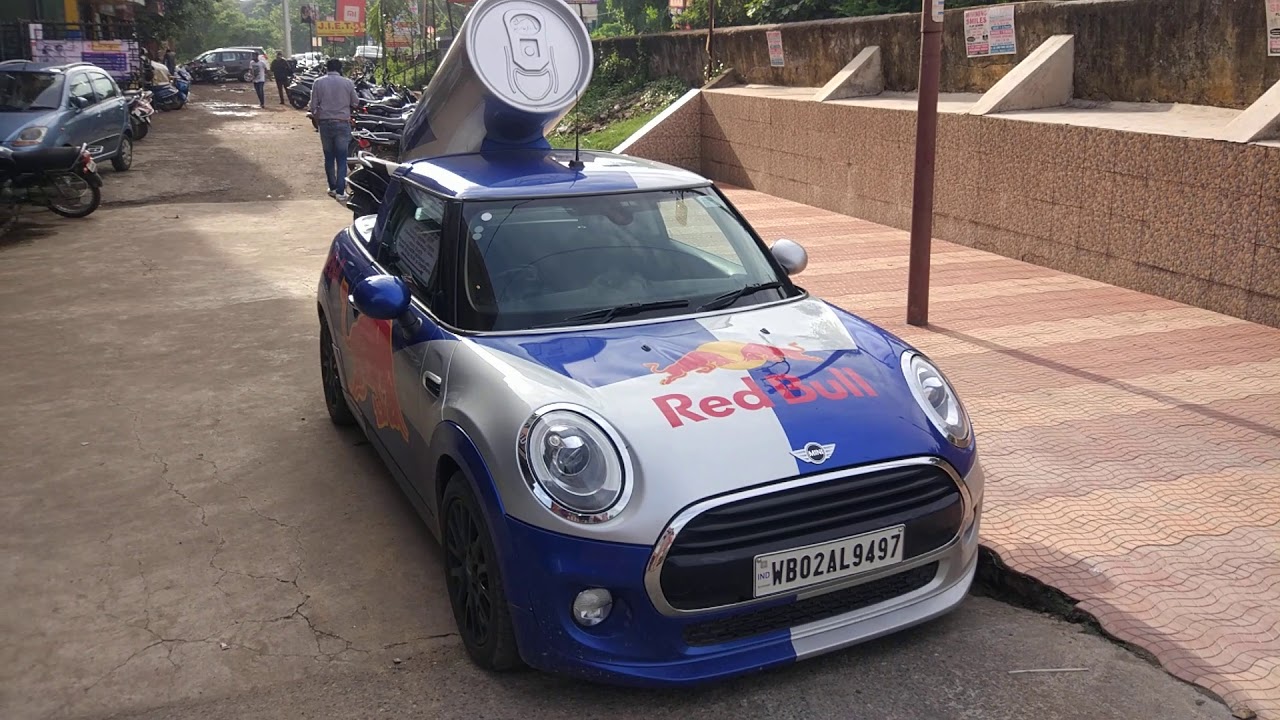 Mini cooper In Red Bull Style - YouTube