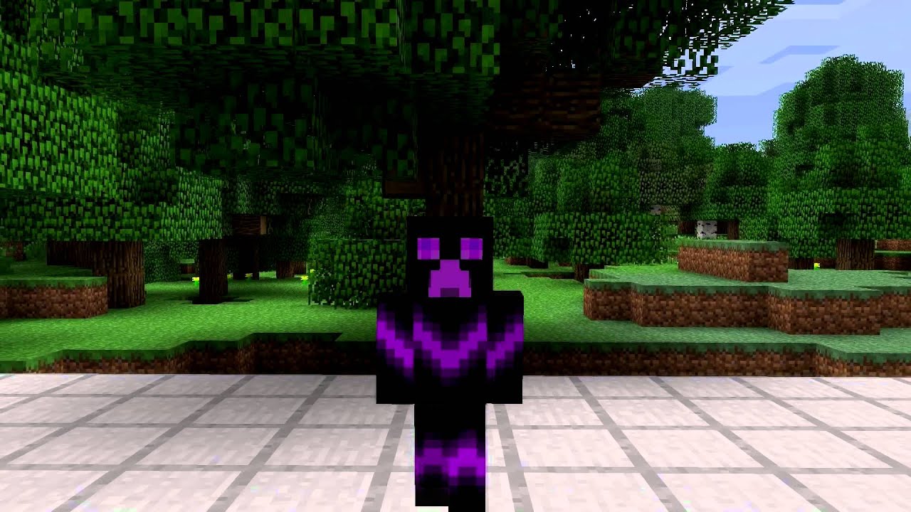 Electro Ender Creeper Minecraft Skin Spotlight - YouTube