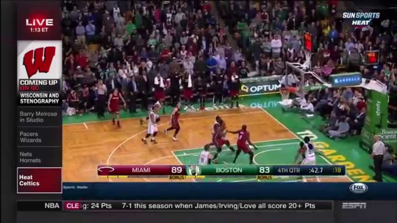 March 25, 2015 - ESPN - Game 71 Miami Heat @ Boston Celtics - Win (33 ...