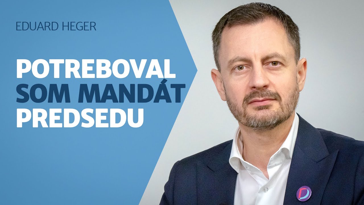 Eduard Heger: Potreboval som mandát predsedu, v OĽaNO dopyt po zmene ...