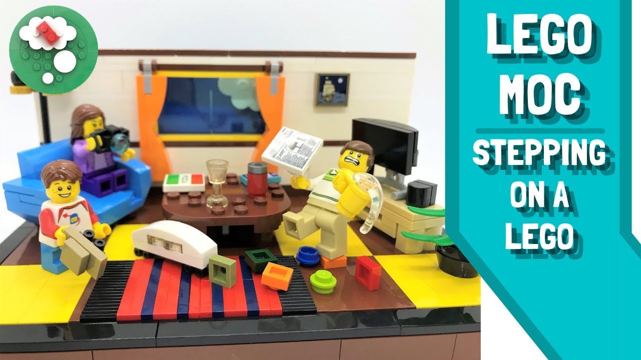 Stepping on a LEGO (Minifigure scene) - YouTube