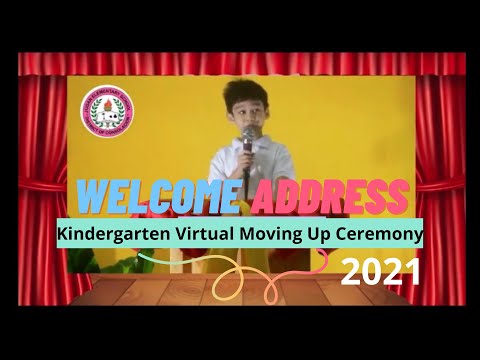 Welcome Address: Kindergarten Moving Up Ceremony 2021 (Virtual) - YouTube