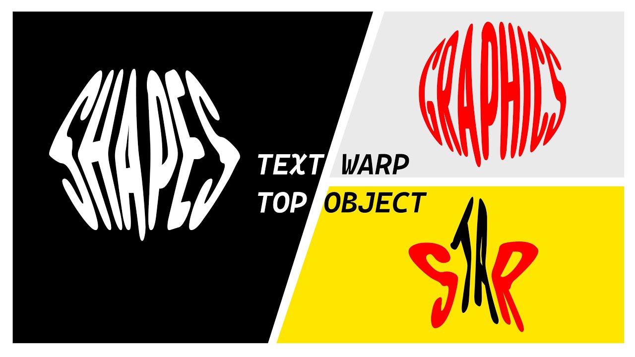 Warp Text in Adobe Illustrator / Top Object / Illustrator Tutorial ...