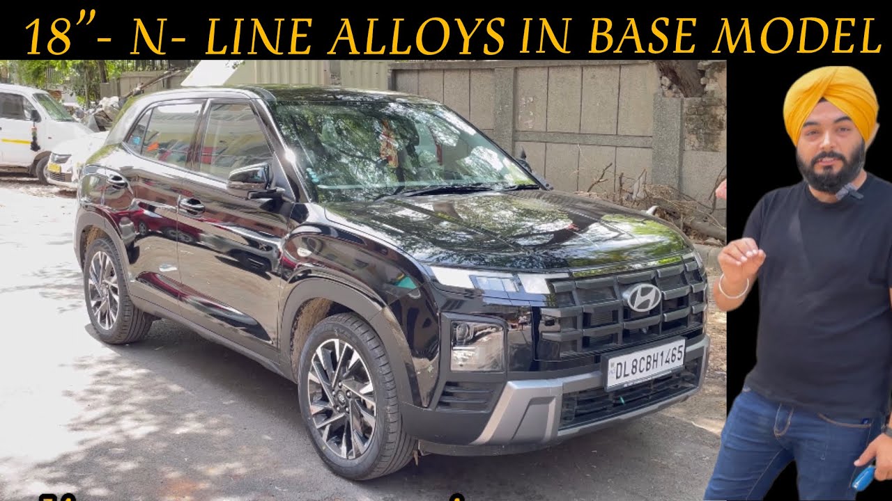 18”N-LINE ALLOYS WITH BLAUPUNKT STEREO INSTALLED IN NEW CRETA-2024 ...