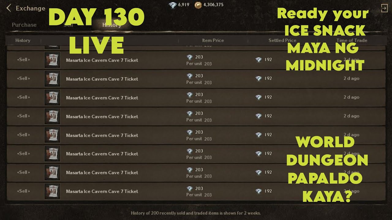 Night Crows Day 130 World Dungeon Palduhan na!! Ready na ba ICE SNACK - YouTube