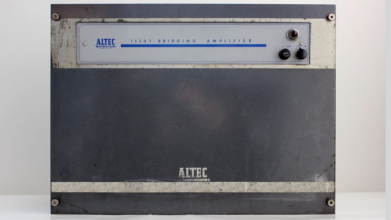 Altec 1530 6146B tube amplifier Busy City TrackTribe - YouTube