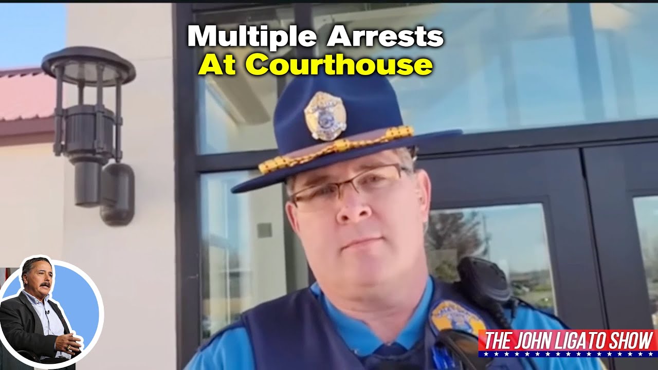 Multiple Arrests At Courthouse - YouTube