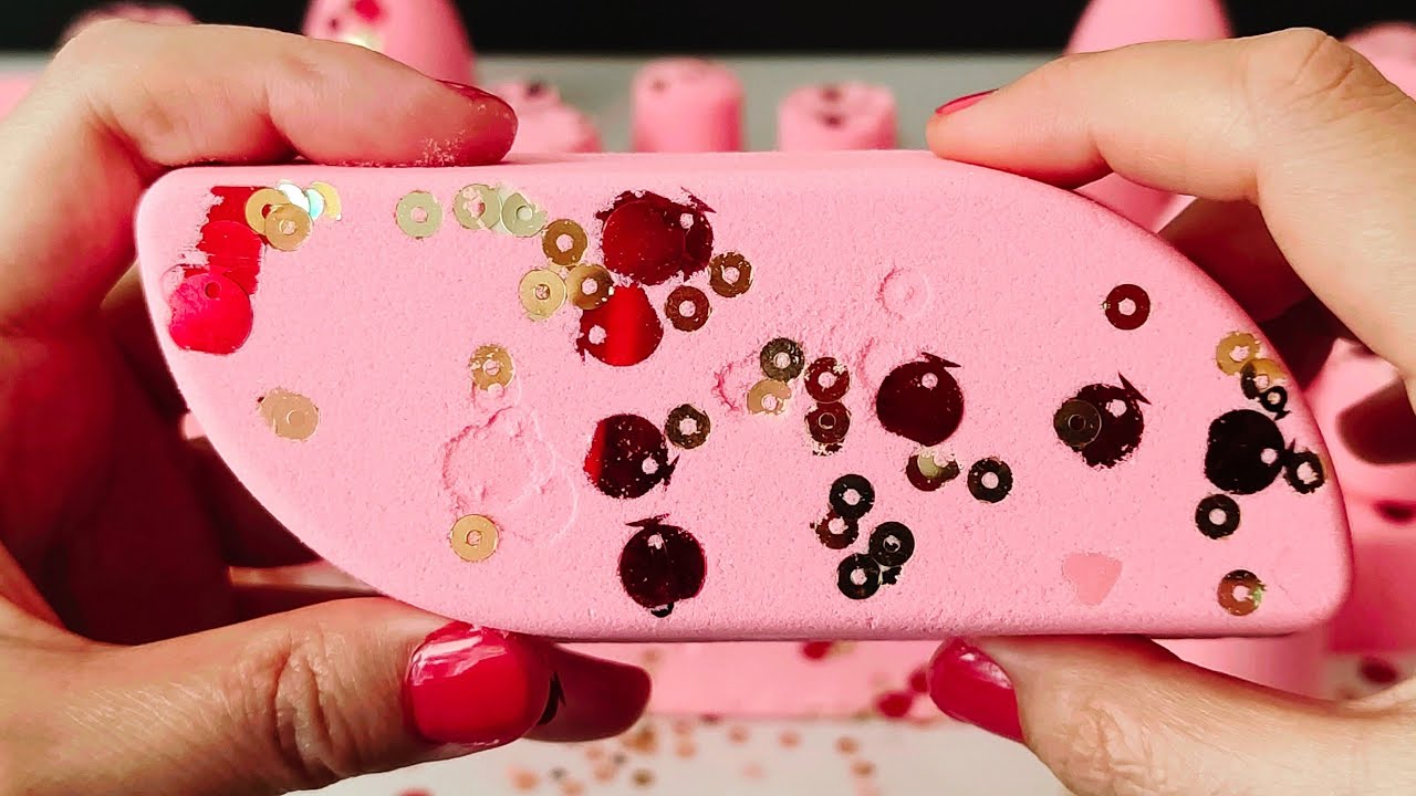 ASMR baking soda |ASMR super satisfying baking soda glitter - YouTube