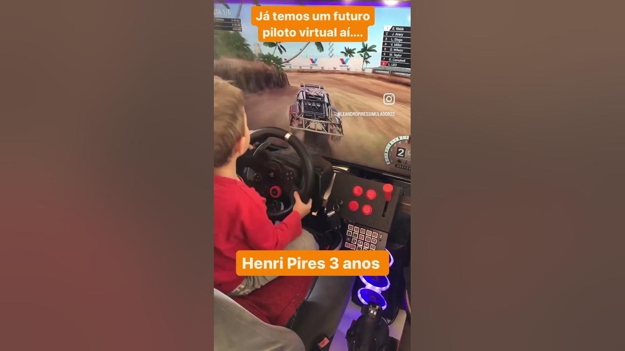Henry Com 3 Anos Aprendendo No Simulador Simulador 4x4 Offroad