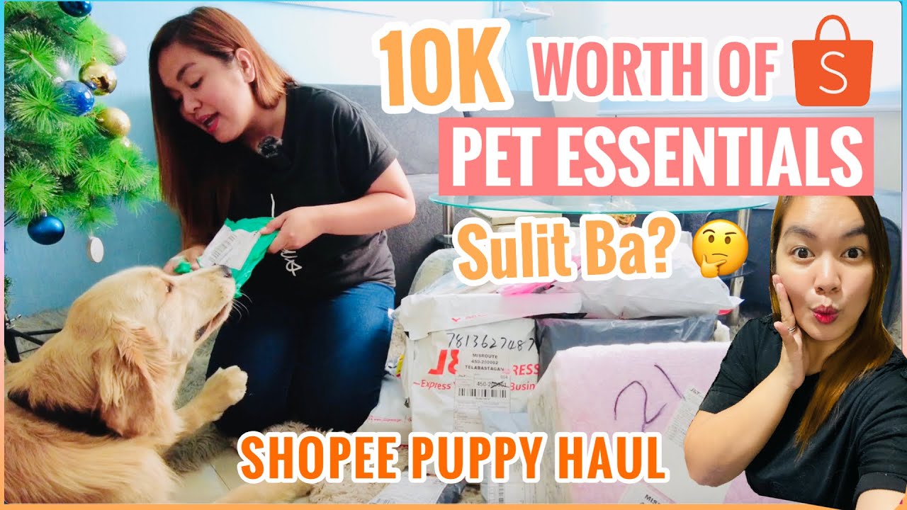 SHOPEE PUPPY HAUL • Pet Essentials For First Time Furparents • Budol ...