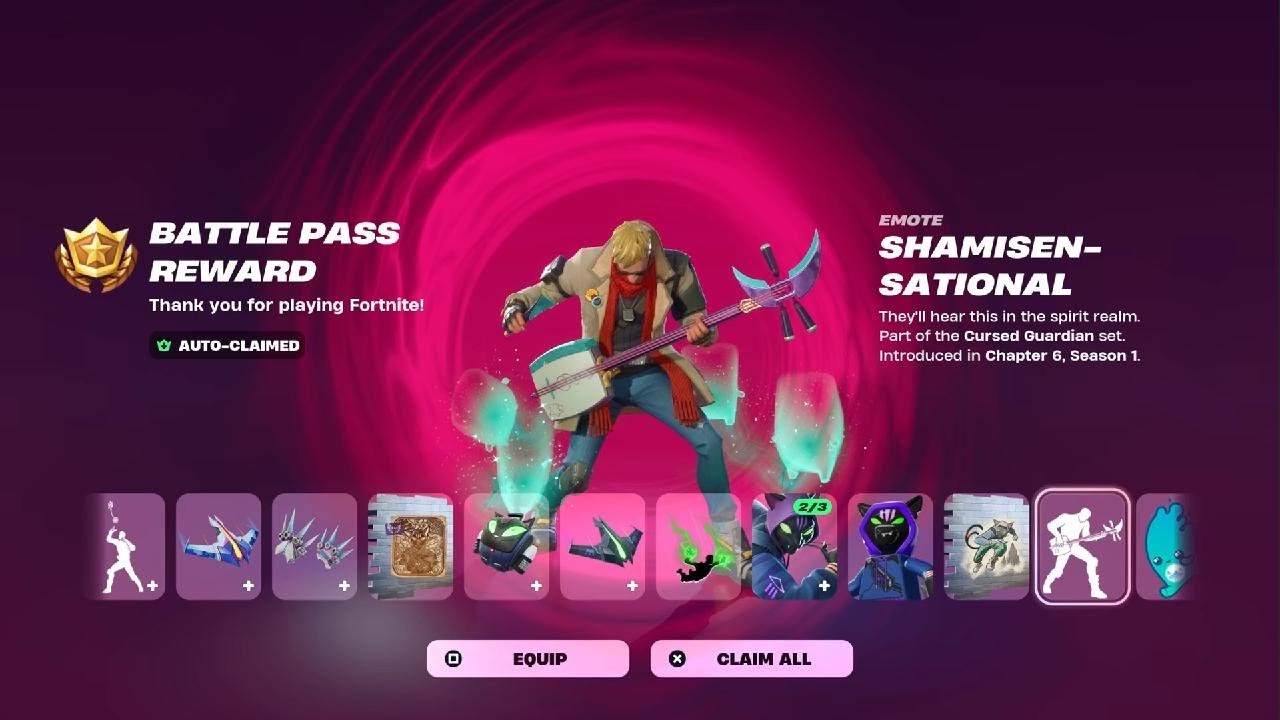 claim everyting in new battle pass - YouTube