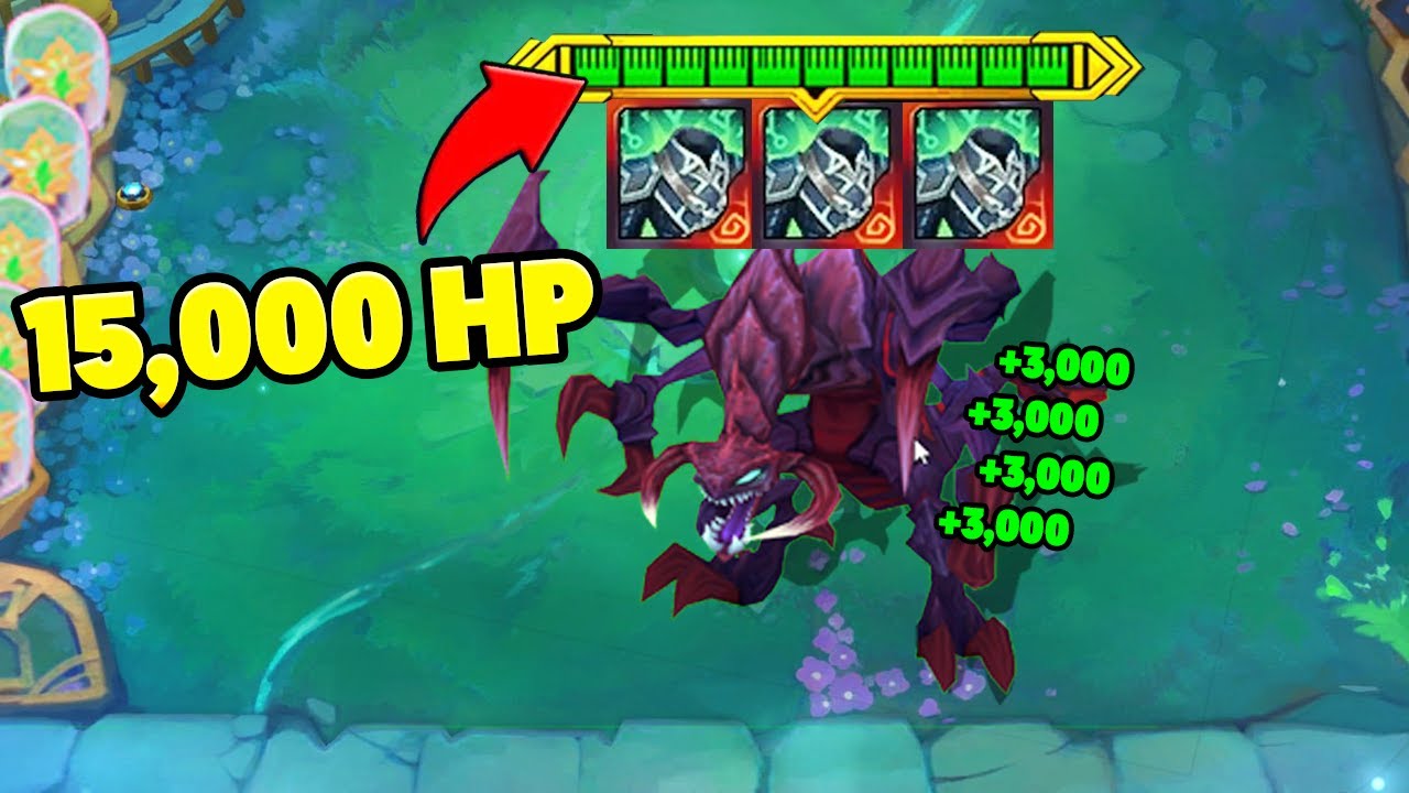 15 000 Hp Triple Visage Chogath Broke Set 9 Insane Healing Youtube