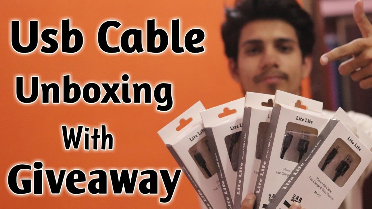 Lite Life Micro USB Cable Unboxing with 10 Cable Giveaway ¦ Best Micro ...