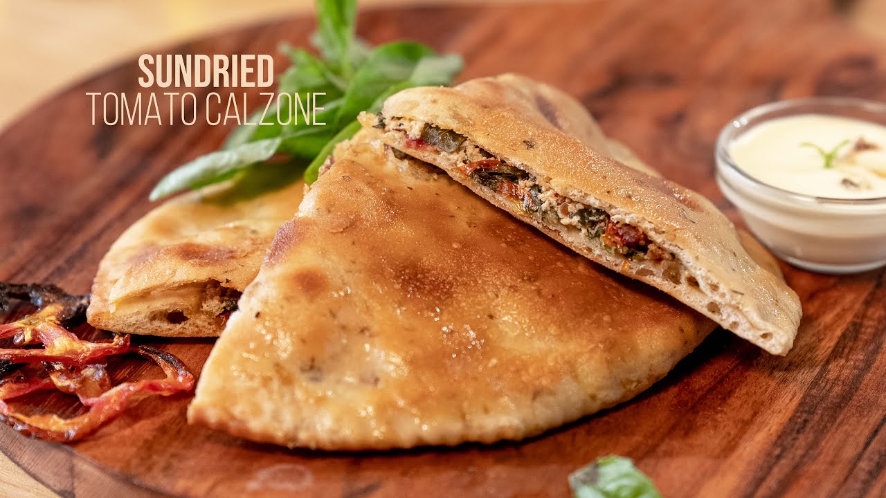 Sundried Tomato Calzone Recipe - YouTube