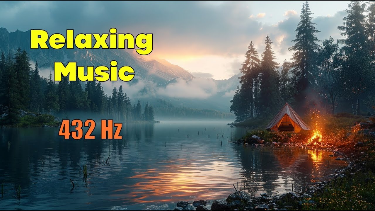 Quiet Dawn at the Lake: Soothing Music and Nature Sounds at 432 Hz ...