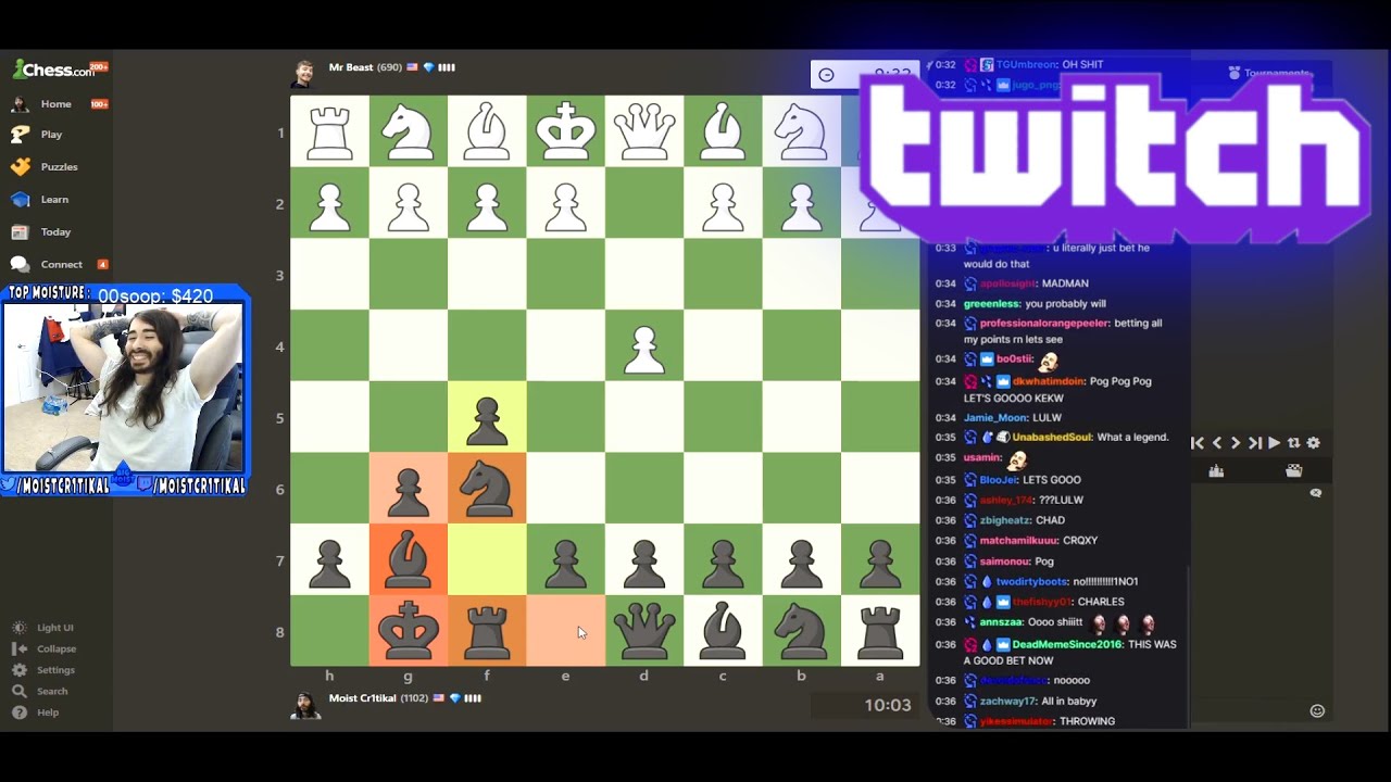 Moist Critical PREMOVES Entire Opening! || PogChamps 3 || Chess ...