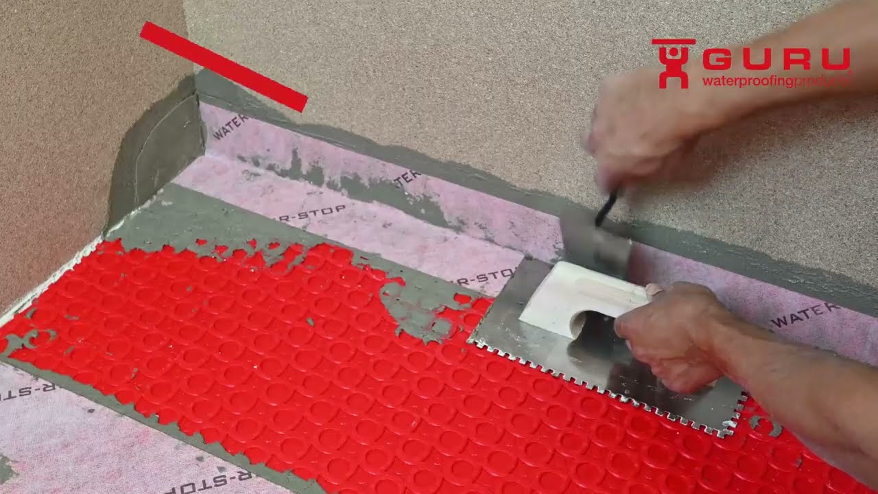 Uncoupling Membrane G-FLEX Installation - YouTube