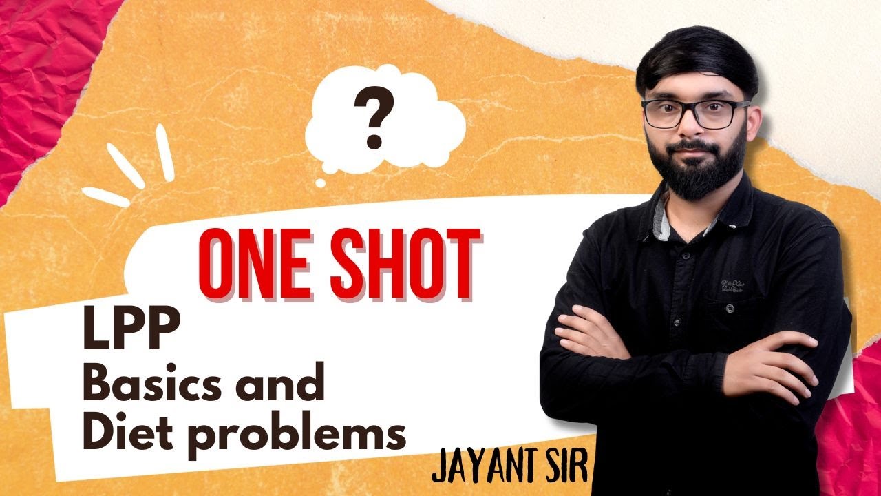 12th Applied Maths | LPP | Basics and diet problems |#12thmaths #maths - YouTube