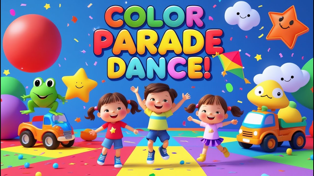 🎨 Color Parade Dance! | Fun Kids Song for Toddler - YouTube