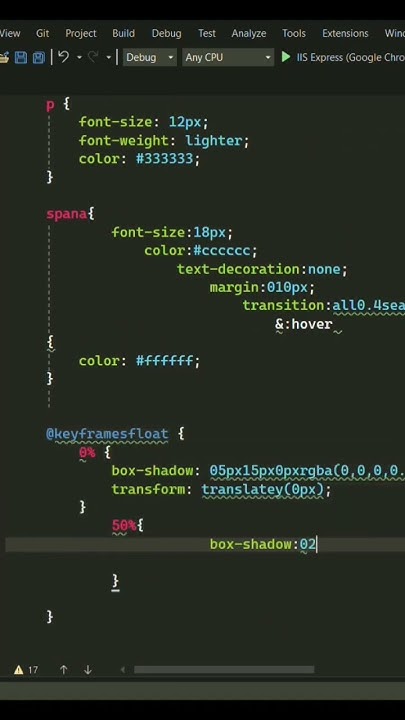 Floating Profile | Html css - YouTube