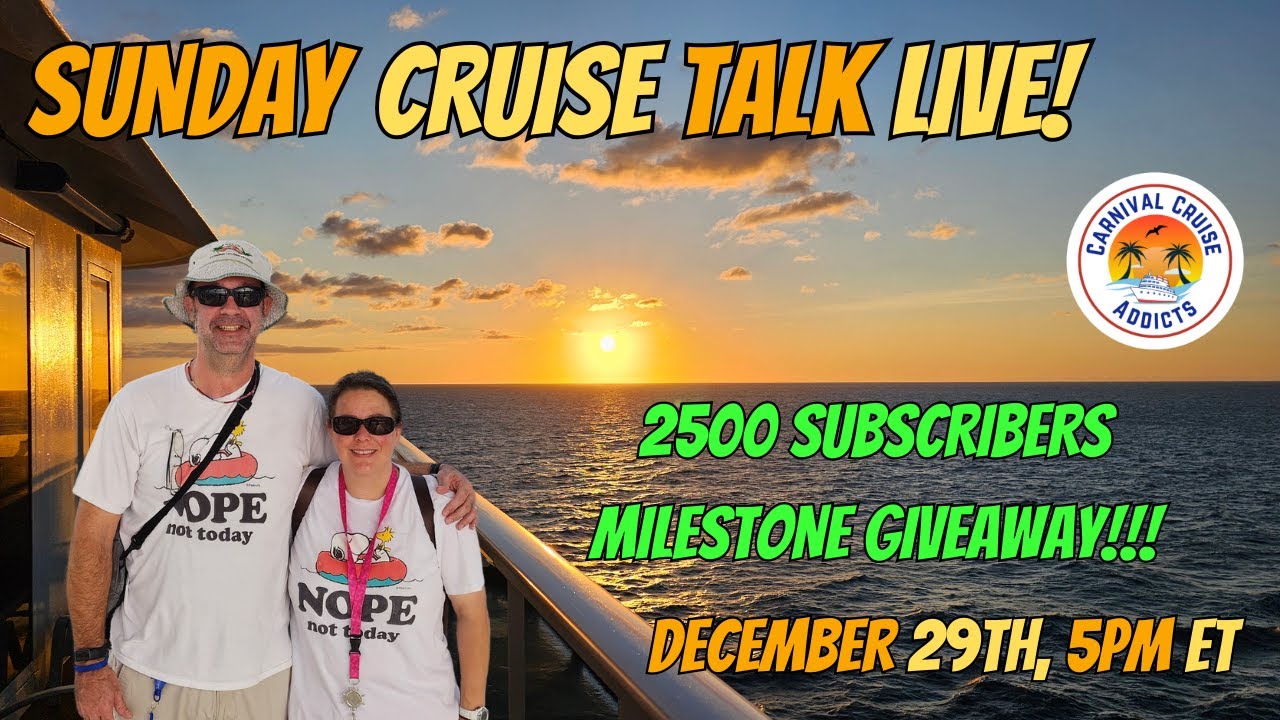 Sunday Cruise Talk Live | Let's Talk Cruising! - YouTube