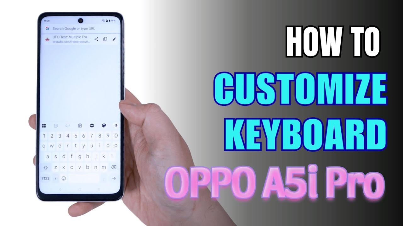 How to customize Keyboard on Oppo A5i Pro - YouTube