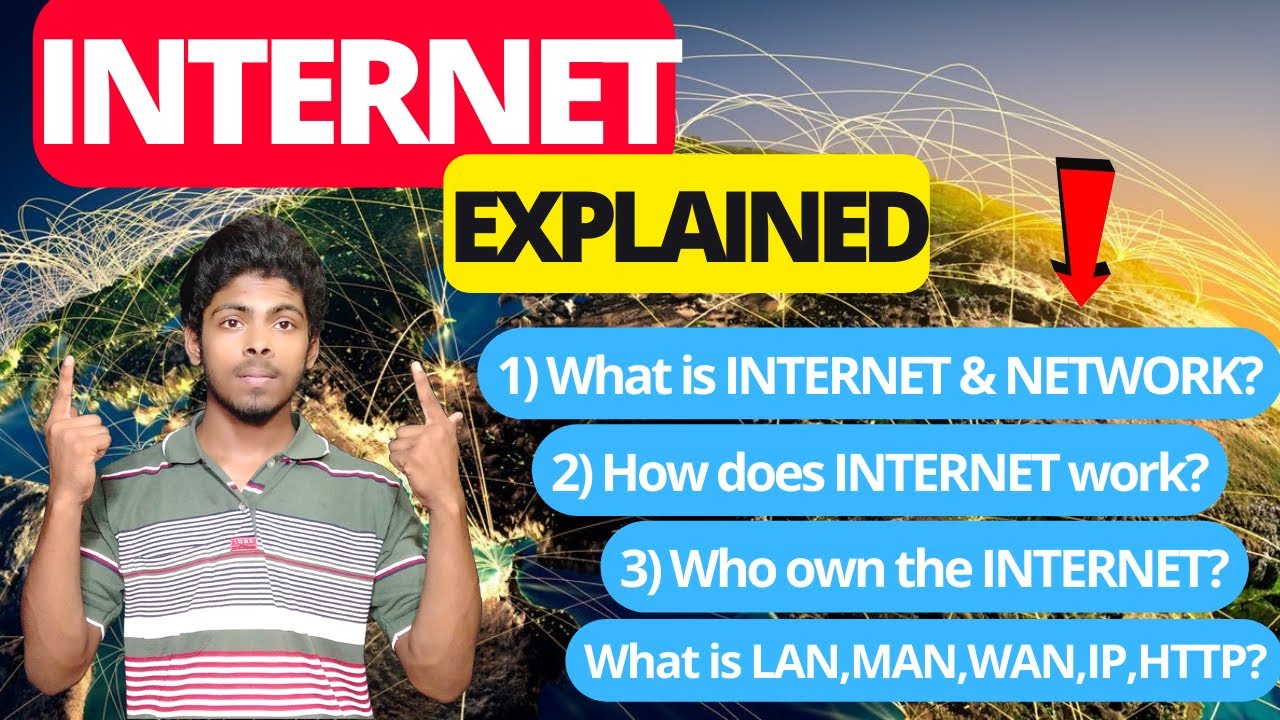 INTERNET EXPLAINED👌.What is INTERNET & NETWORK?,How does it work?,Who ...