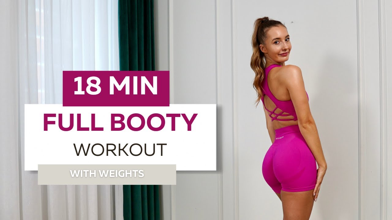 18 Min Full Booty Workout Build Your Glutes At Home Youtube