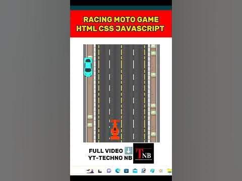 How To Create Racing Moto Game With Html Css And JavaScript#coding#htmlcss #html#shorts# ...