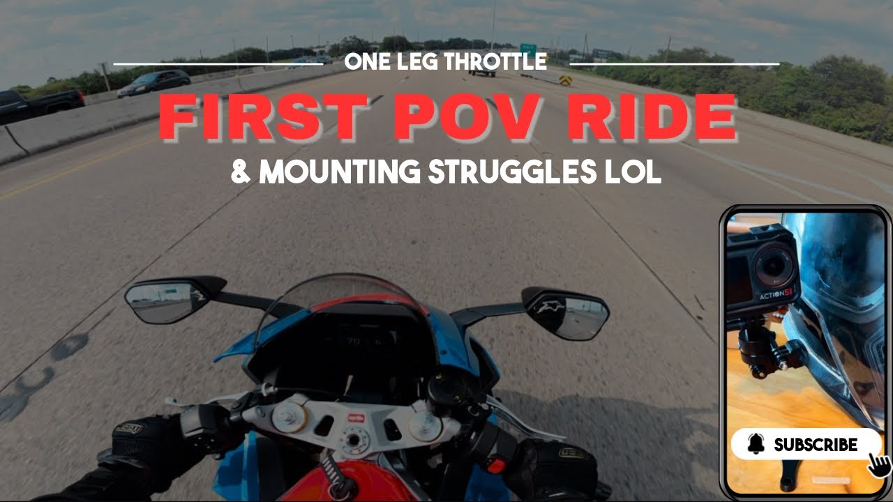 😂 First POV Motovlog Ride! Helmet Mount Struggles + Random Rambling ...