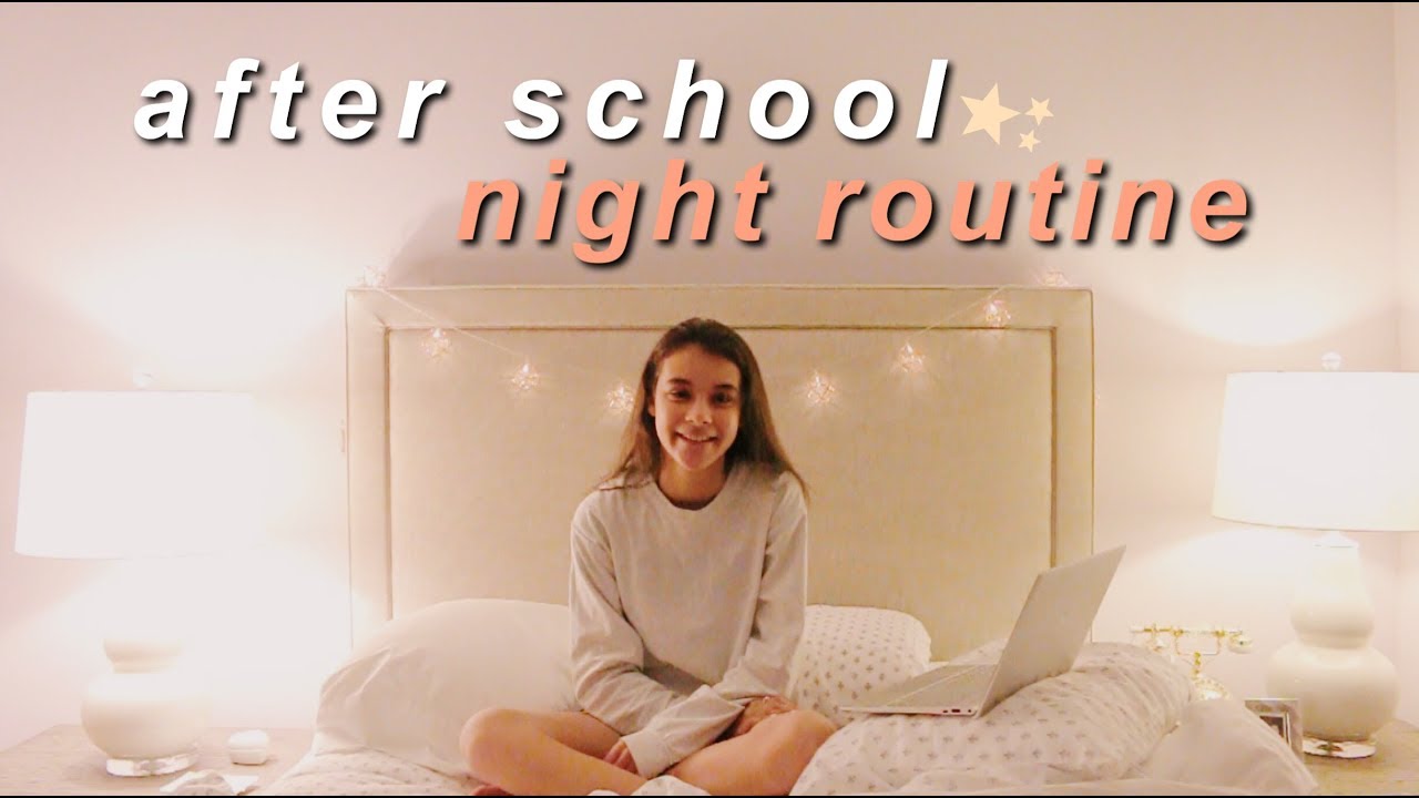 after school night routine 2019 - YouTube