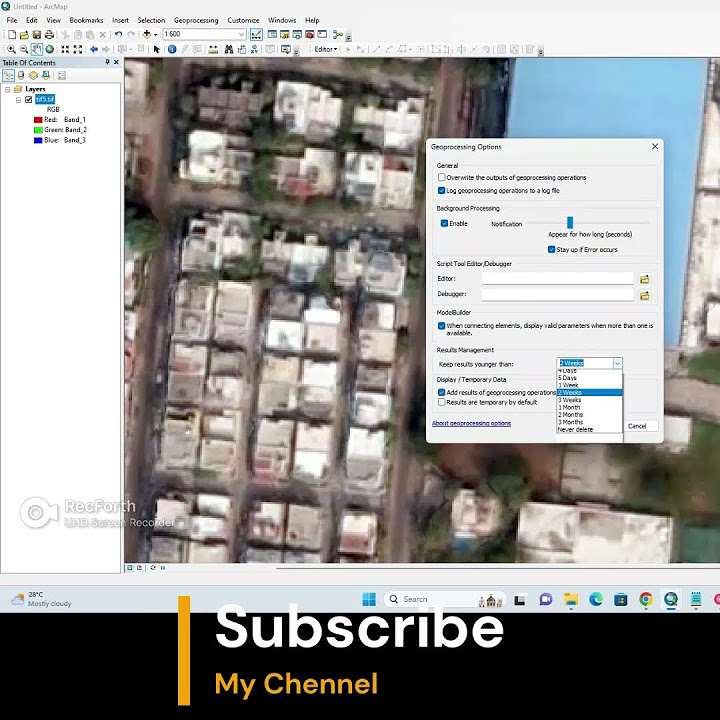 How to Open Geoprocessing Options in ArcGIS 10.8 #qgis3 #gis #googleearth #map #mapping #arcmap ...