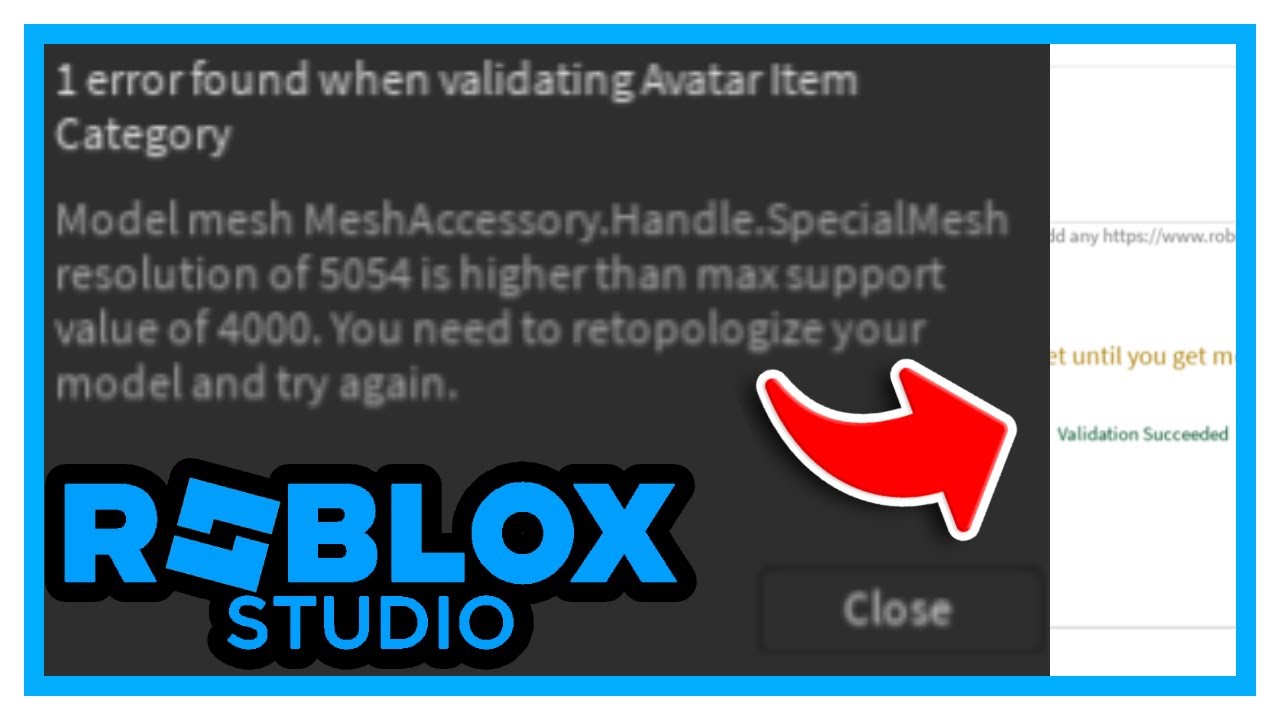 HOW TO FIX RETOPOLOGIZE ERROR WHEN MAKING UGC IN ROBLOX! 200 SUBSCRIBER ...