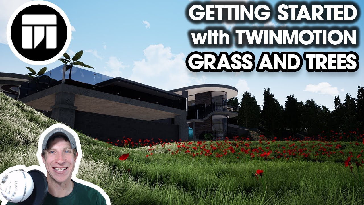 Getting Started RENDERING IN TWINMOTION (EP4) - Adding Grass, Plants ...