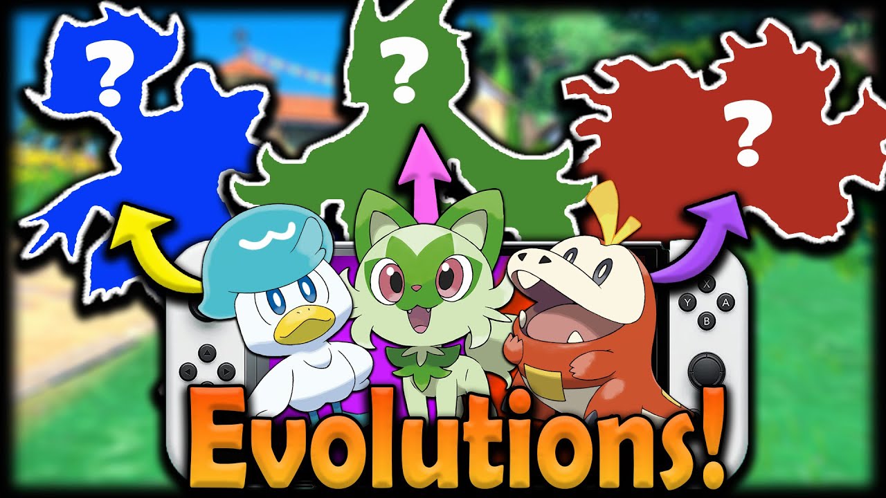 ALL GEN 9 STARTER EVOLUTIONS! | Pokemon Scarlet and Violet Fuecoco ...