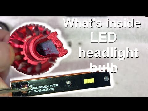 What's inside a LED headlight bulb - TEARDOWN - YouTube