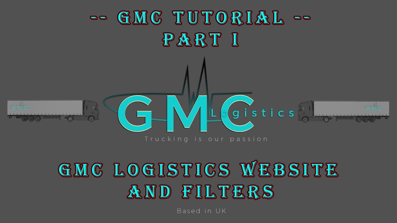 GMC Logistics Website + Filters Tutorial 13.07.2024 - YouTube