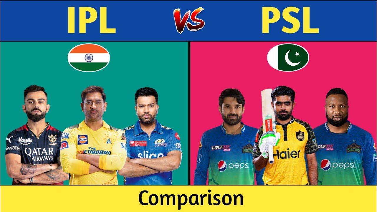 IPL vs PSL Full Comparison: Most Runs, Wickets, Average etc - YouTube