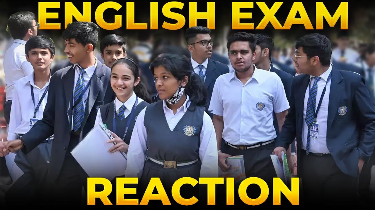 English Exam Reaction Class 10th Students | Boards Reaction - YouTube