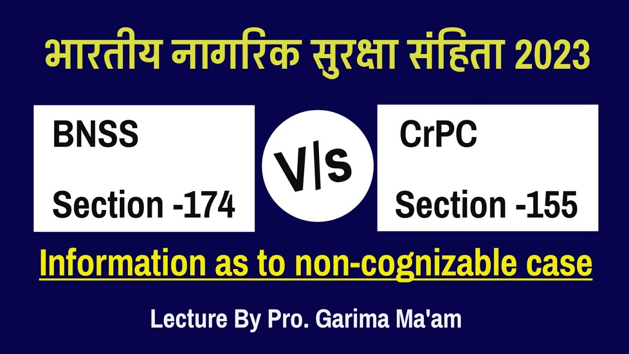 Bhartiya Nagrik Surksha Sanhita#BNSS #SECTION-174 - YouTube