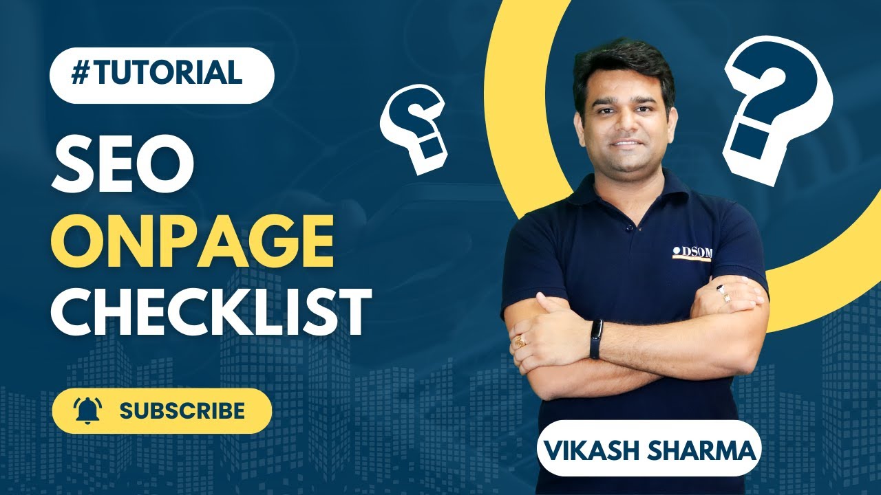 Complete On-page SEO Checklist 2024 | SEO Tutorial 2024 #seo - YouTube