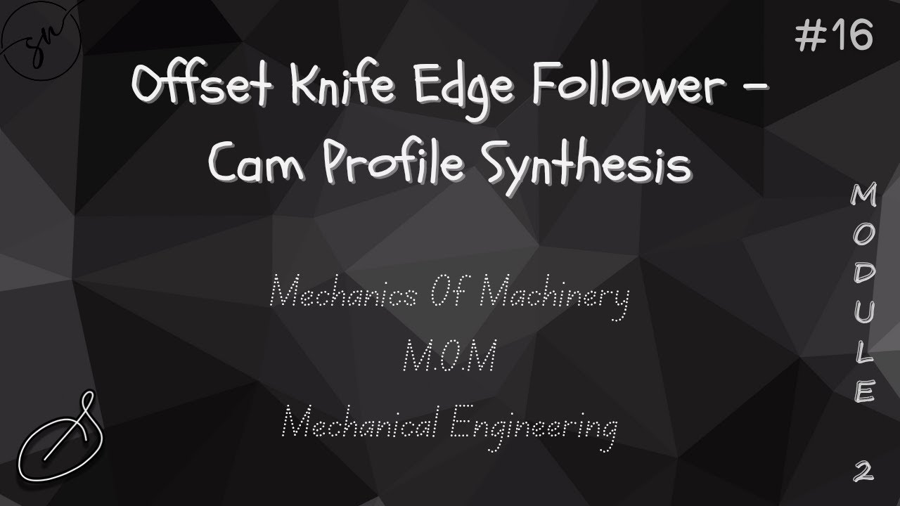 Offset Knife Edge Follower - Cam Profile Synthesis | Module 2 ...