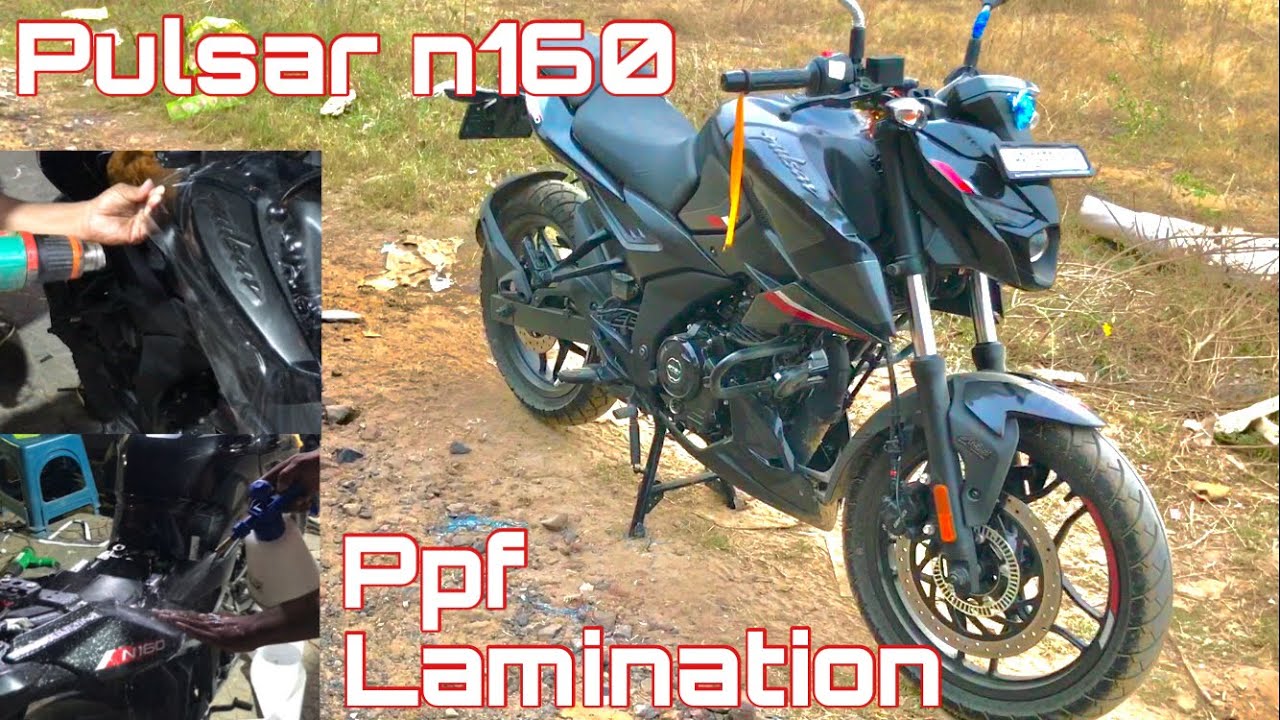 PULSAR N160 पर करवायी PPF LAMINATION | PULSAR N160 MODIFICATION | ANKIT JANGRA - YouTube