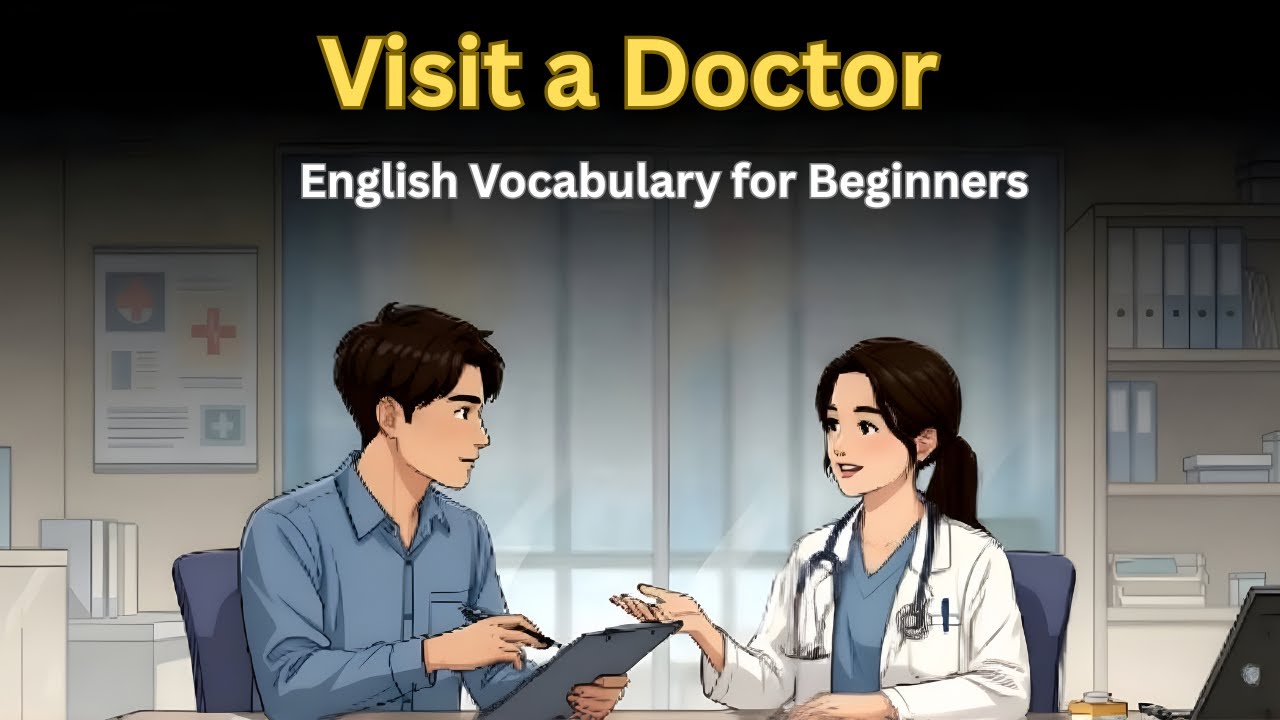 English Conversation | English Vocabulary for Kids | Visit the Doctor ...