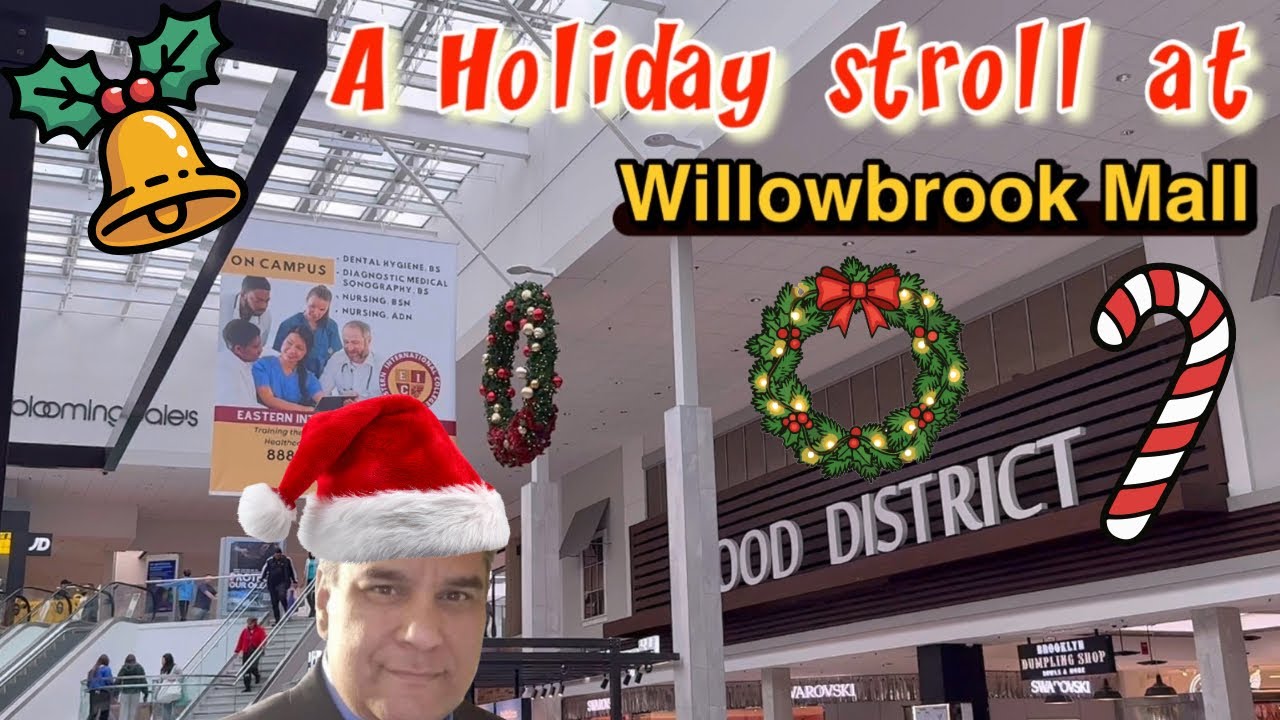 🎄 A holiday stroll through Willowbrook Mall in Wayne, NJ! - YouTube