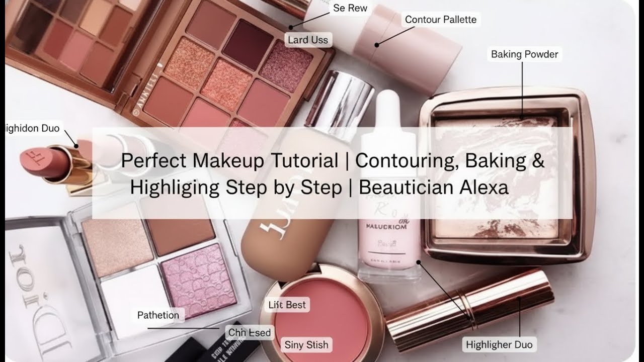 Perfect Makeup Tutorial | Contouring, Baking & Highlighting Step by ...