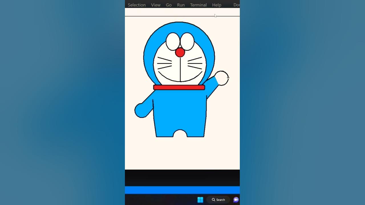 Python Code To Make Doraemon Doraemon Program Python Programming Youtube