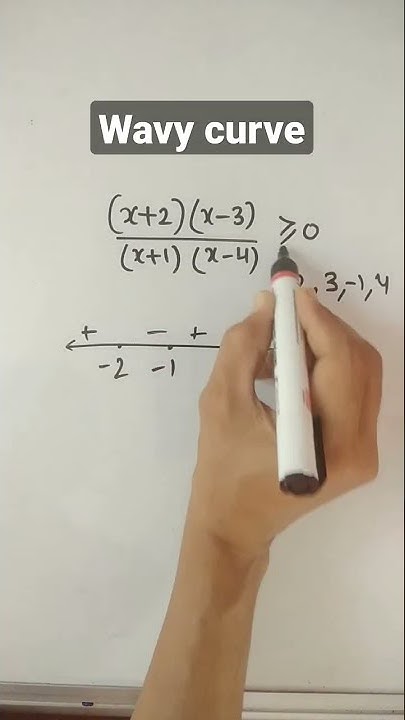 जबरदस्त ट्रिक to learn wavy curve method in linear inequality #algebra - YouTube