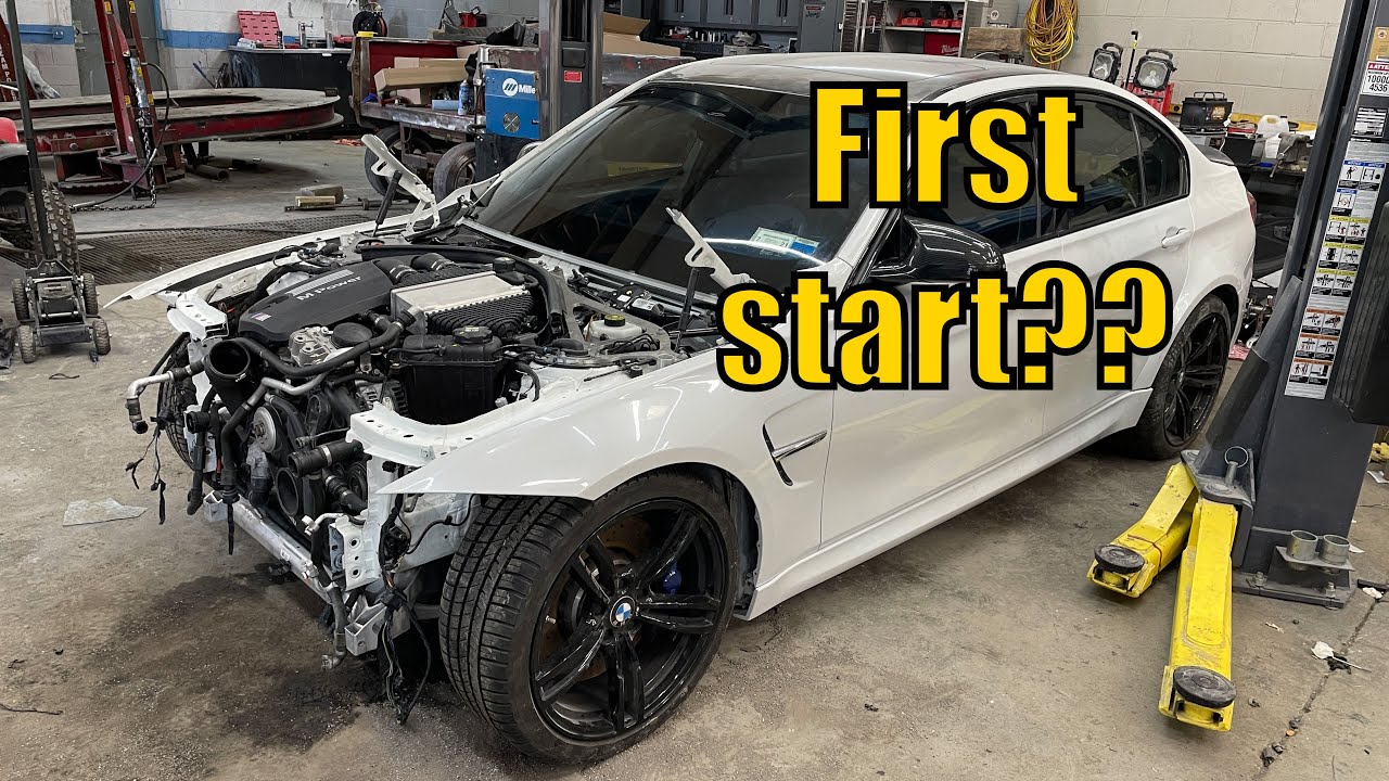 Installing The Engine & Dashboard on My 2016 BMW M3 Fake Comp - YouTube